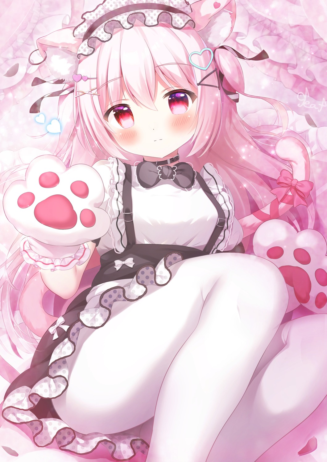 kotoriifu animal ears maid nekomimi pantsu pantyhose skirt lift tail | #1130062 | yande.re
